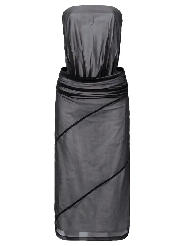 Proenza Schouler Gwen Strapless Cut-out Dress - Black