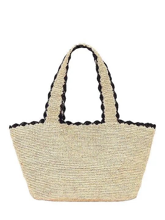 BTB LOS ANGELES Odesa Tote - Natural & Black