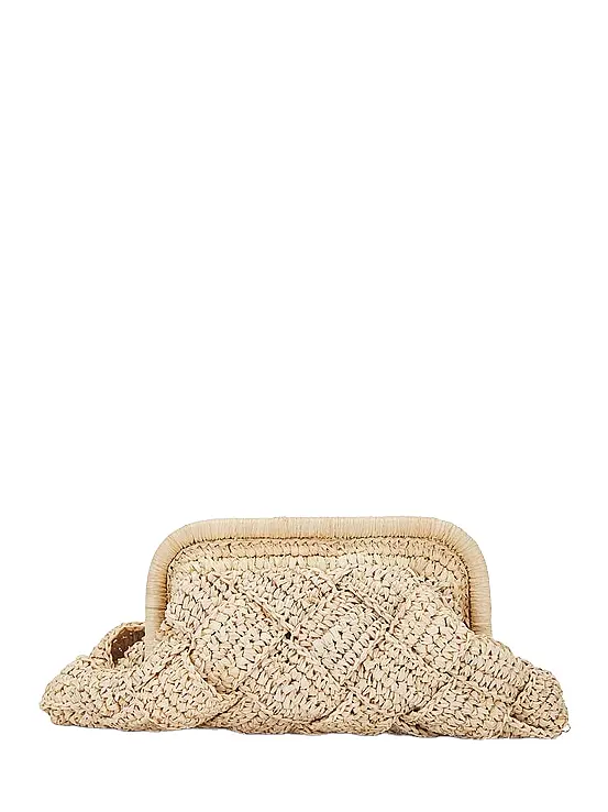 BTB LOS ANGELES Gigi Framed Clutch - Natural