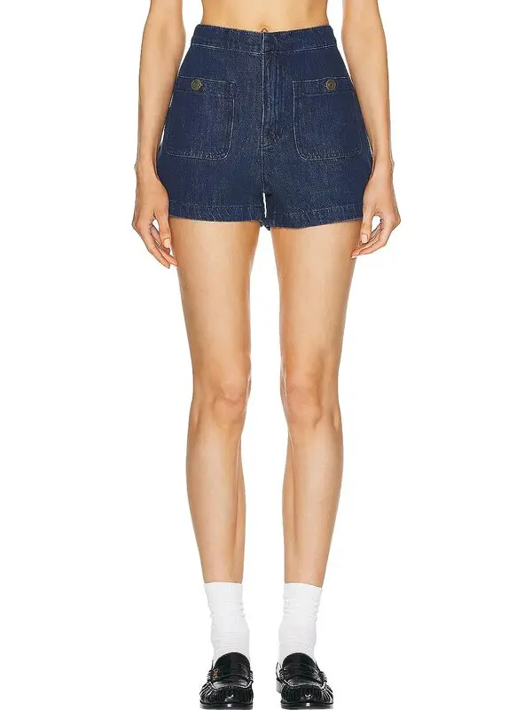 FRAME Trouser Short In Denim - Cleopatra