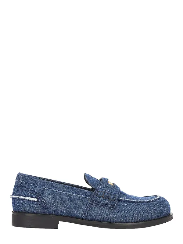 Miu Miu Penny Loafers - Denim