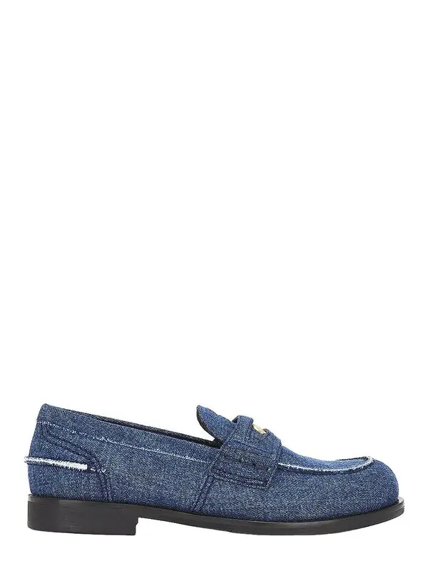 Miu Miu Penny Loafers - Denim