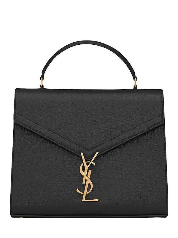 Saint Laurent Cassandra Top Handle Bag - Black