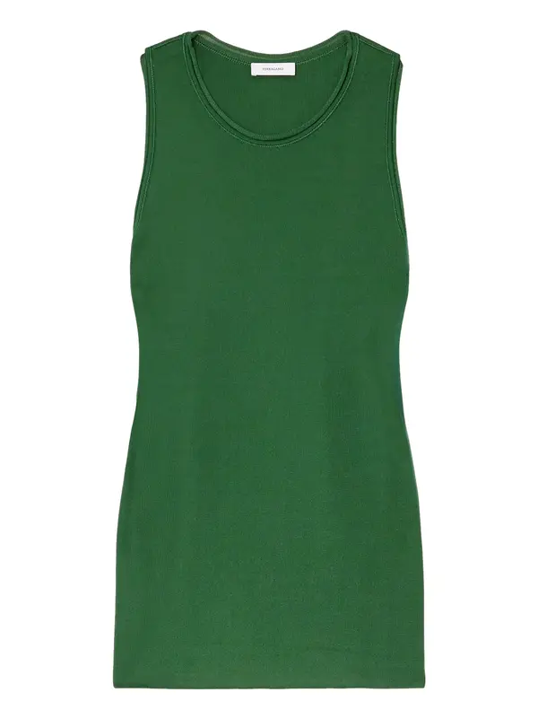 FERRAGAMO Knitted Tank - Green