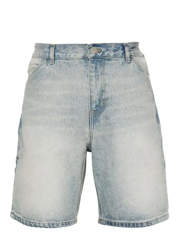 COURREGES Denim Shorts - Light Blue Wash