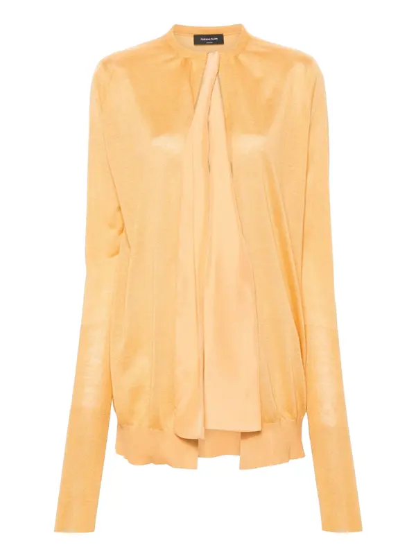 Fabiana Filippi Fine-knit Cardigan - Yellow