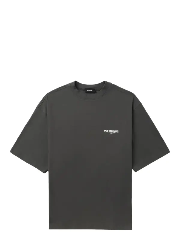 We11Done Basic 1506 Logo-print Cotton T-shirt - Grey