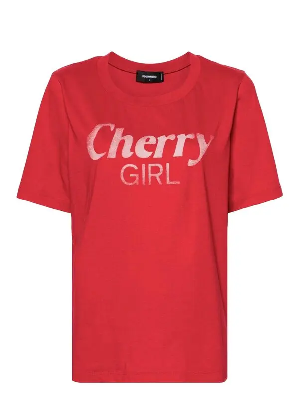 Dsquared2 Easy Fit Cotton T-shirt - Red