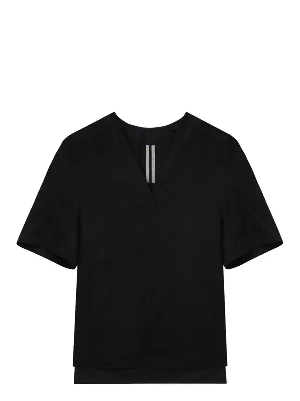 Rick Owens V-neck T-shirt - Black