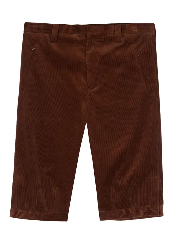RIER Corduroy Bermuda Shorts - Brown