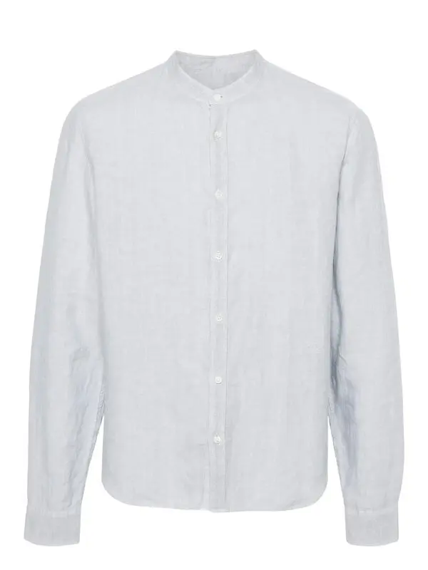 Zadig&Voltaire Stan Officier Linen Shirt - Blue