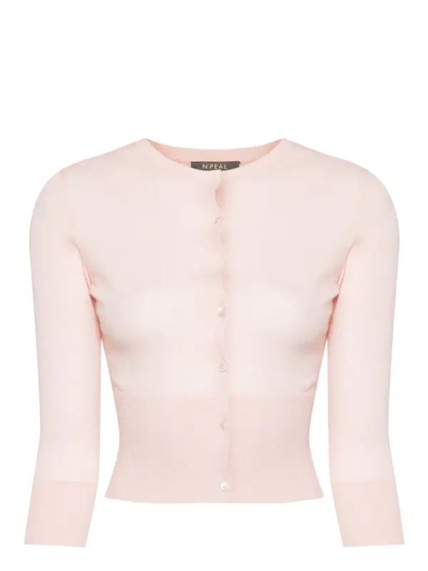 N.peal Darcie Cashmere Cardigan - Pink