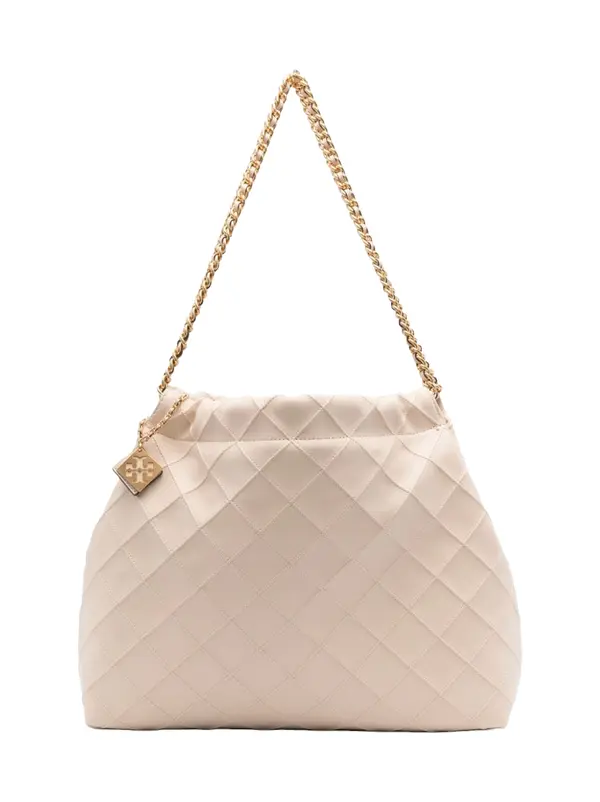 Tory Burch Fleming Soft Drawstring Tote Bag - Neutrals