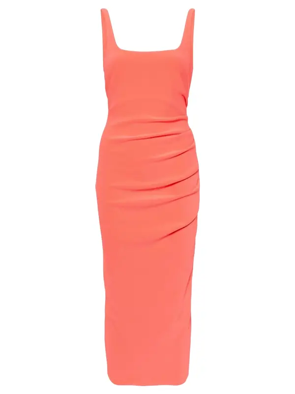 Bec & Bridge Karina Tuck Crepe Midi Dress - Pink