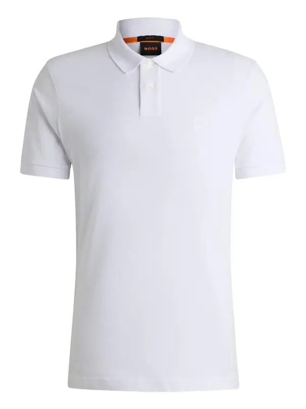 BOSS Logo-appliqué Polo Shirt - White