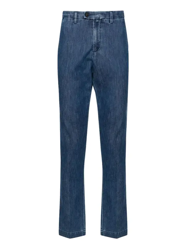 Corneliani Mid-rise Tapered Jeans - Blue