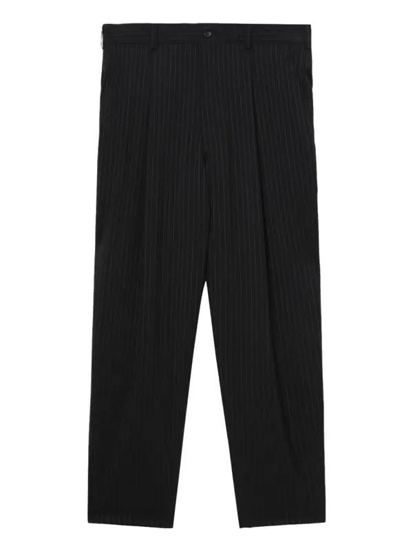 Comme Des Garçons Pinstriped Wool Trousers - Grey