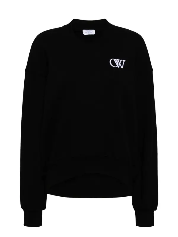Off-White Initial-appliqué Sweatshirt - Black