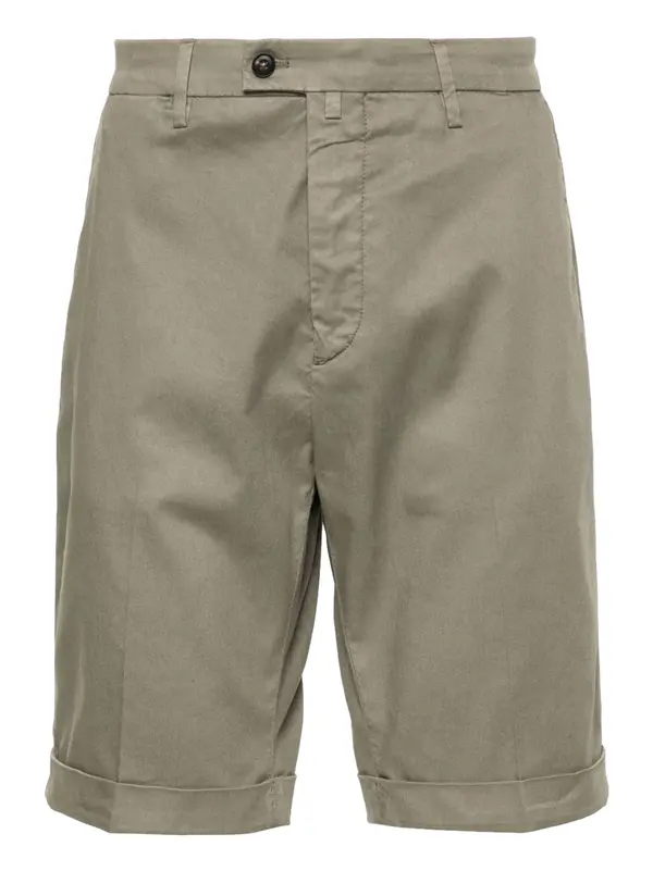 Corneliani Gabardine Chino Shorts - Grey