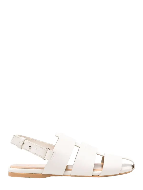 JW Anderson Fisherman Leather Sandals - Neutrals