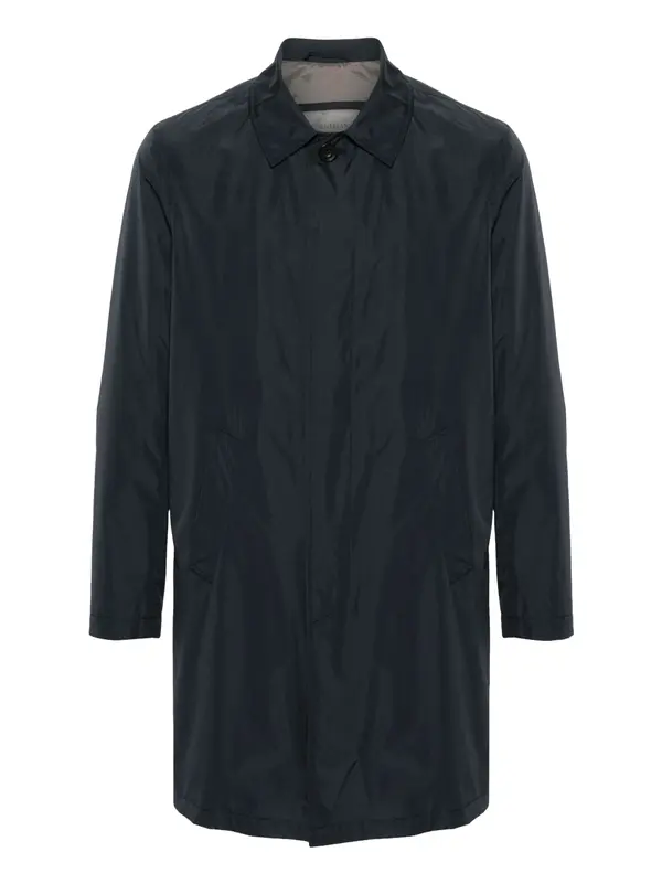 Corneliani Spread-collar Raincoat - Blue