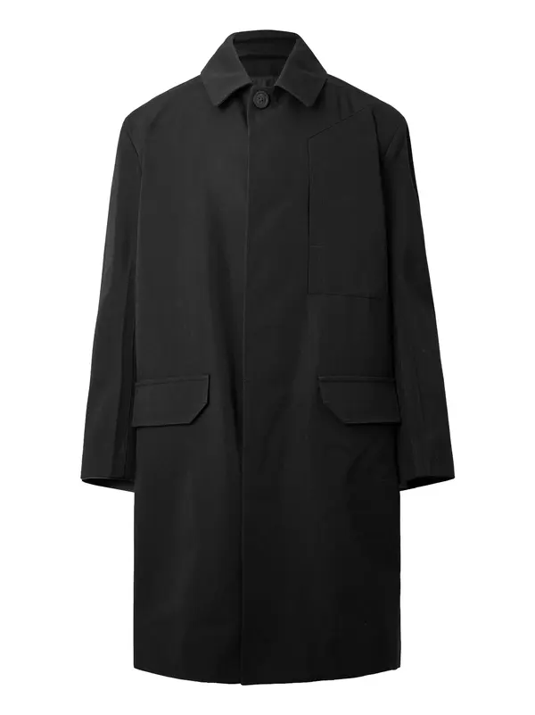 Rick Owens Bonotto Wool-canvas Coat - Black