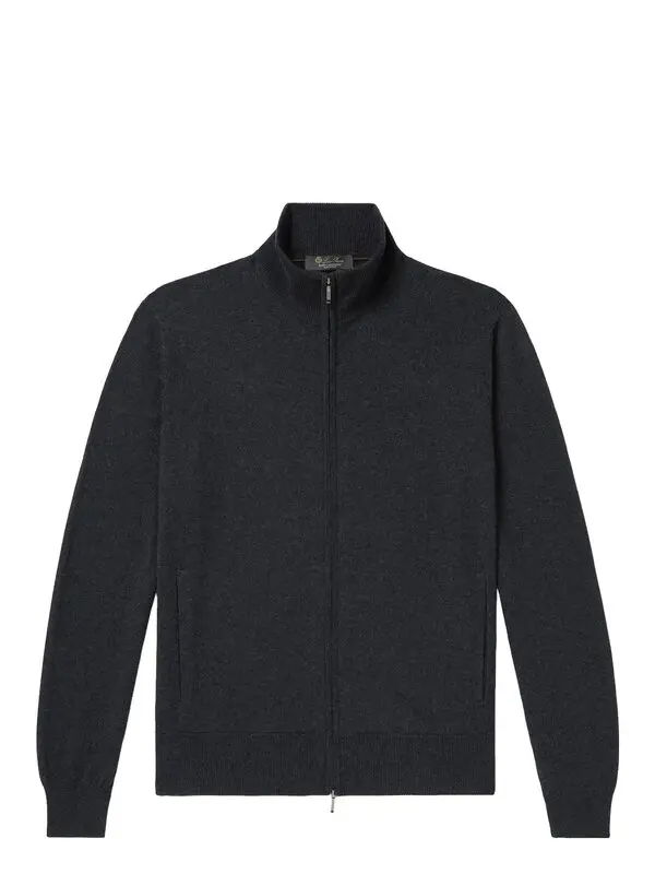 Loro Piana Cashmere Zip-up Sweater - Gray