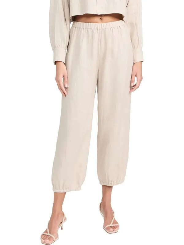 Suzie Kondi Delos Linen Pants - Natural