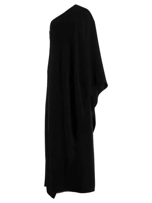 THE ROW Sparrow Asymmetric Maxi Dress - Black