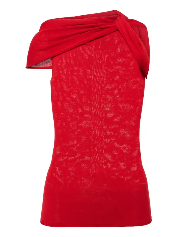 Rick Owens Knitted One-shoulder Top - Red
