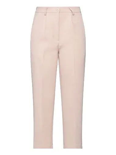VICOLO Straight-leg Cropped Pants - Pink