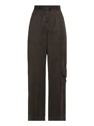 Isabel Benenato Cupro Cargo Pants - Green