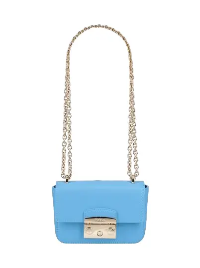 Furla Calfskin Shoulder Bag - Blue