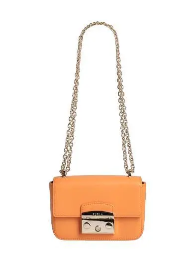 Furla Calfskin Shoulder Bag - Orange