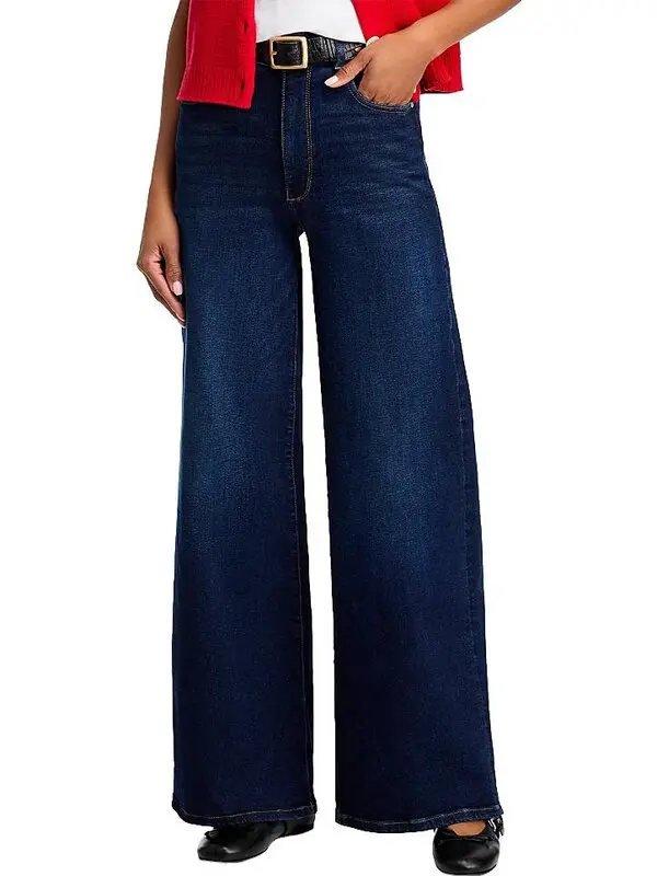 DL1961 Hepburn High-rise Wide-leg Jeans - Mediterranean