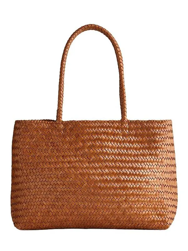 Madewell Transport E/w Woven Tote - Burnt Sienna