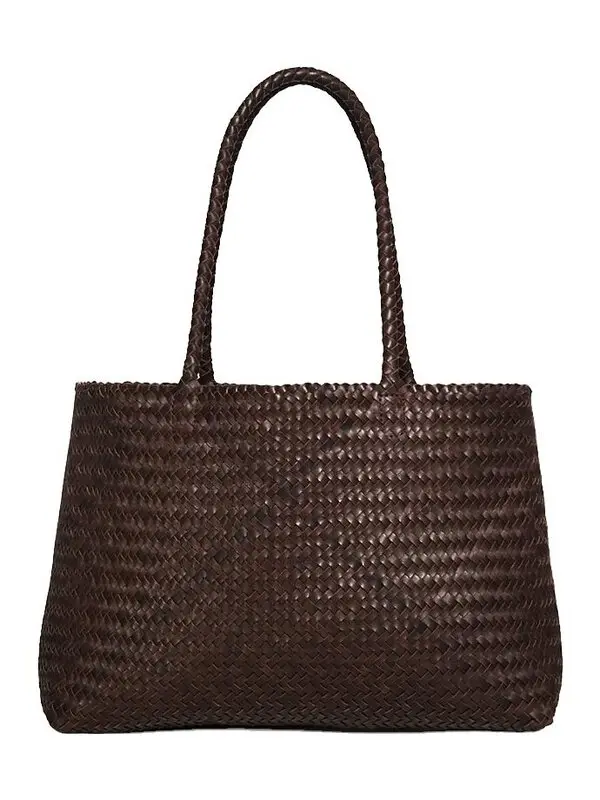 Madewell Transport E/w Woven Tote - Coffee Bean
