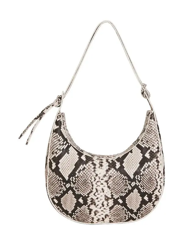 REFORMATION Medium Rosetta Shoulder Bag - Roccia Snake
