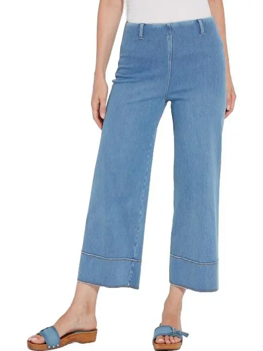 Lyssé Margo High-waist Cropped Jeans - Bleached Blue