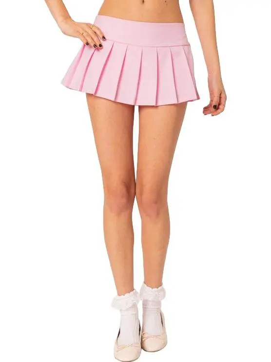 EDIKTED Talya Pleated Skort - Light-pink