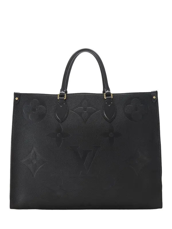 LOUIS VUITTON Giant Monogram Empreinte On The Go - Black