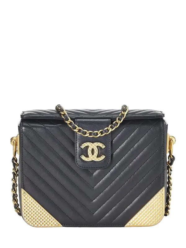 Chanel Paris-cosmopolite 'rock The Corner' Minaudiere - Black