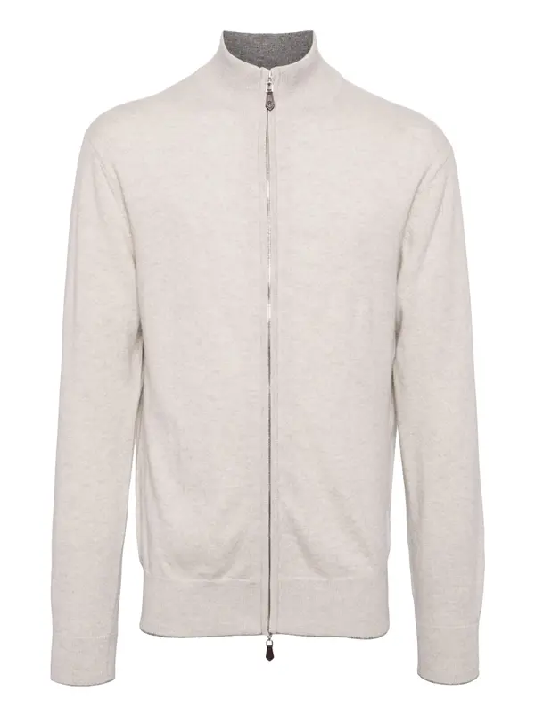 N.peal Knightsbridge Zip-up Cardigan - Neutrals