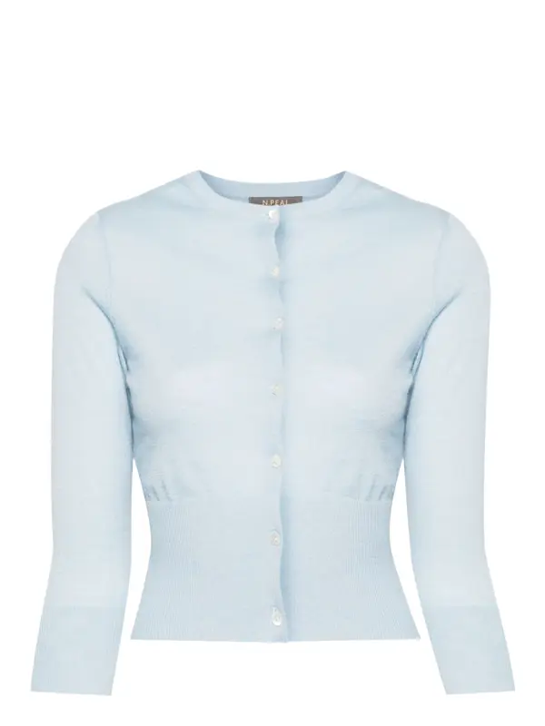 N.peal Darcie Cashmere Cardigan - Blue