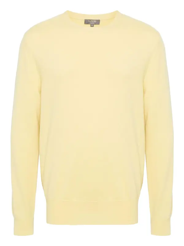 N.peal Oxford Organic Cashmere Jumper - Yellow