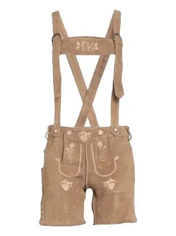 FRANZ KRALER Leather Shorts - Beige