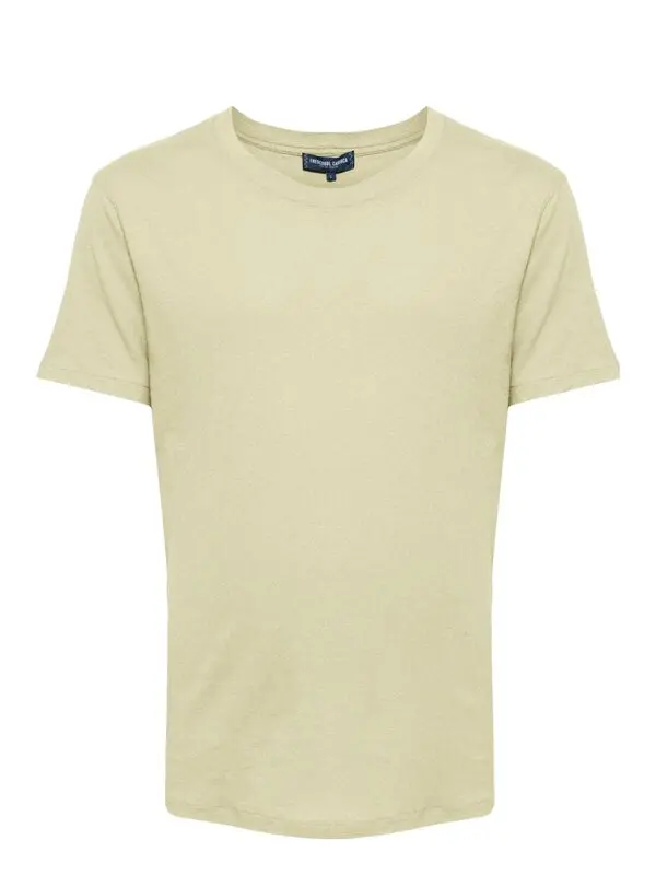 Frescobol Carioca Lucio Cotton-linen T-shirt - Green