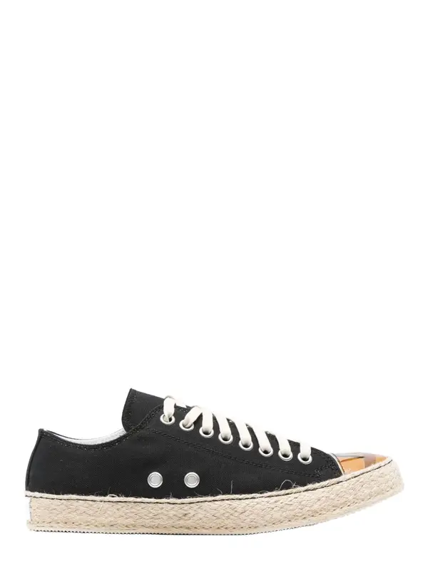 MAGLIANO Braided-sole Canvas Sneakers - Black