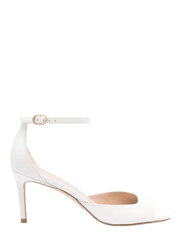 STUART WEITZMAN 75mm Nudistia Sandals - White