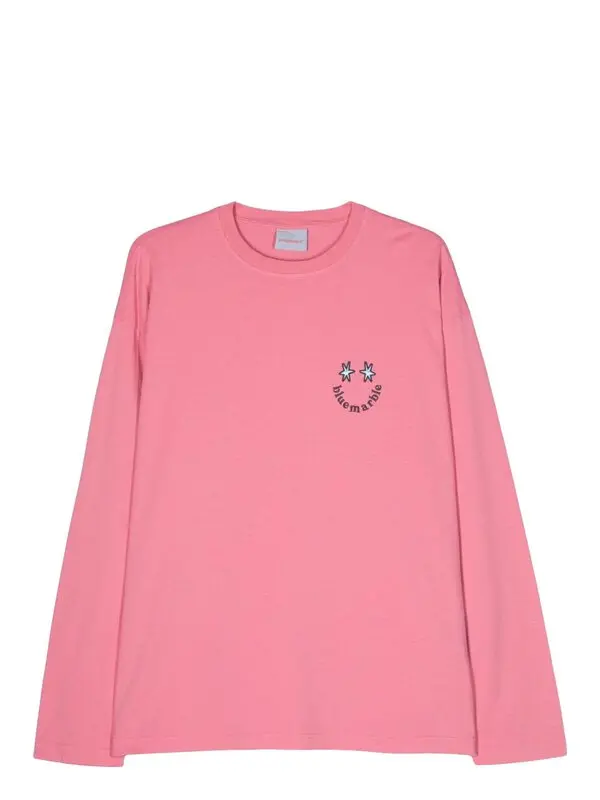 BLUEMARBLE Logo-embroidered Cotton T-shirt - Pink